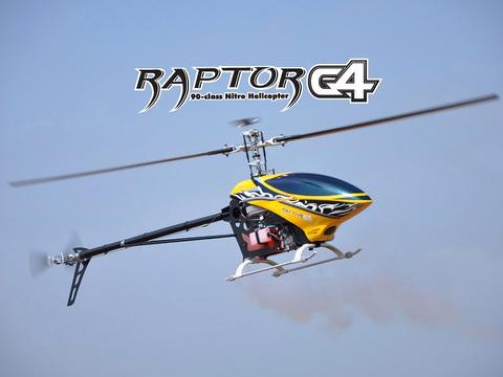 Thunder Tiger RC Helicoptor Raptor 90 G4 Nitro Kit 4893-K10